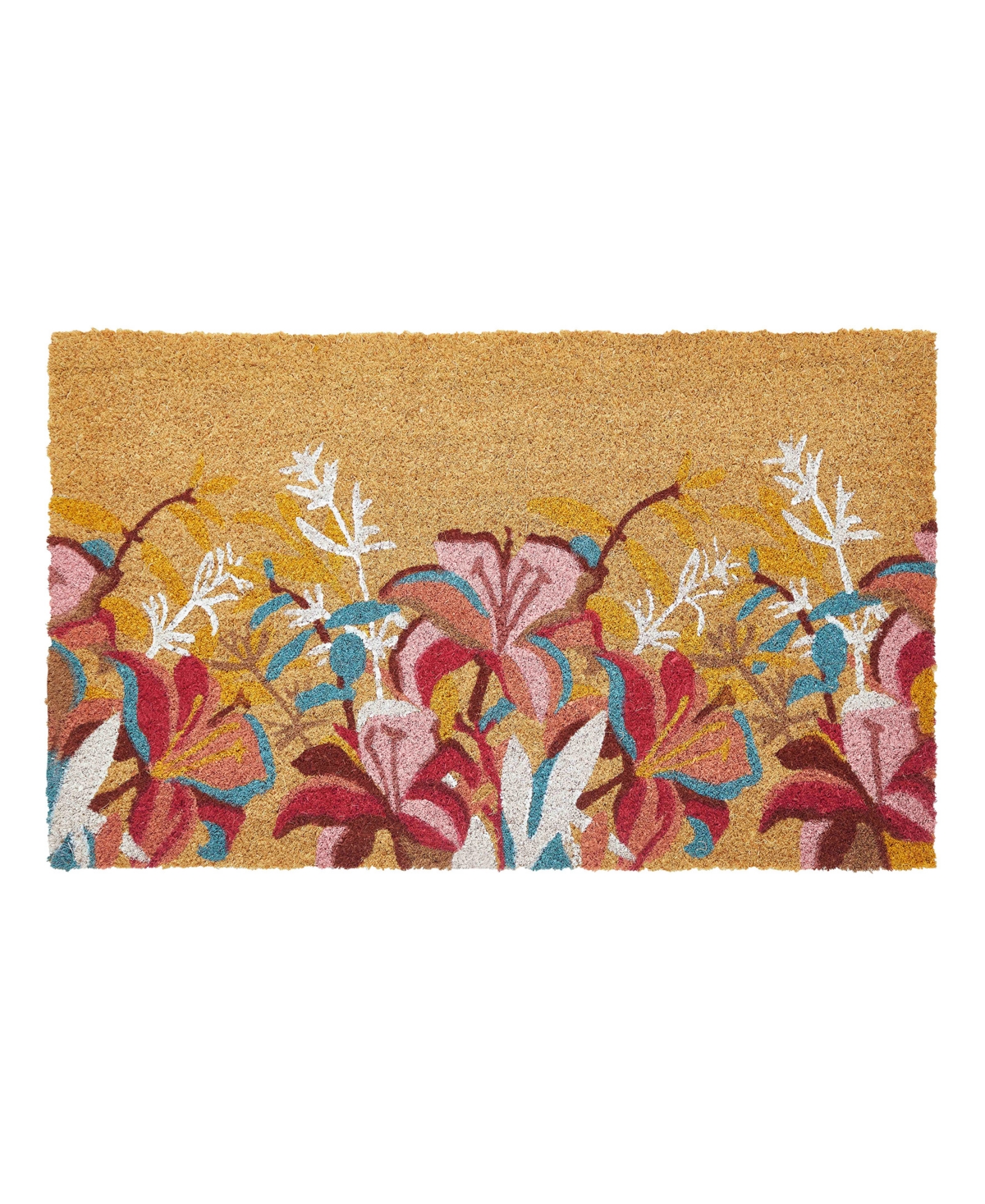 Click here for Vcny Home Floral Delight Outdoor Coir Doormat  18... prices