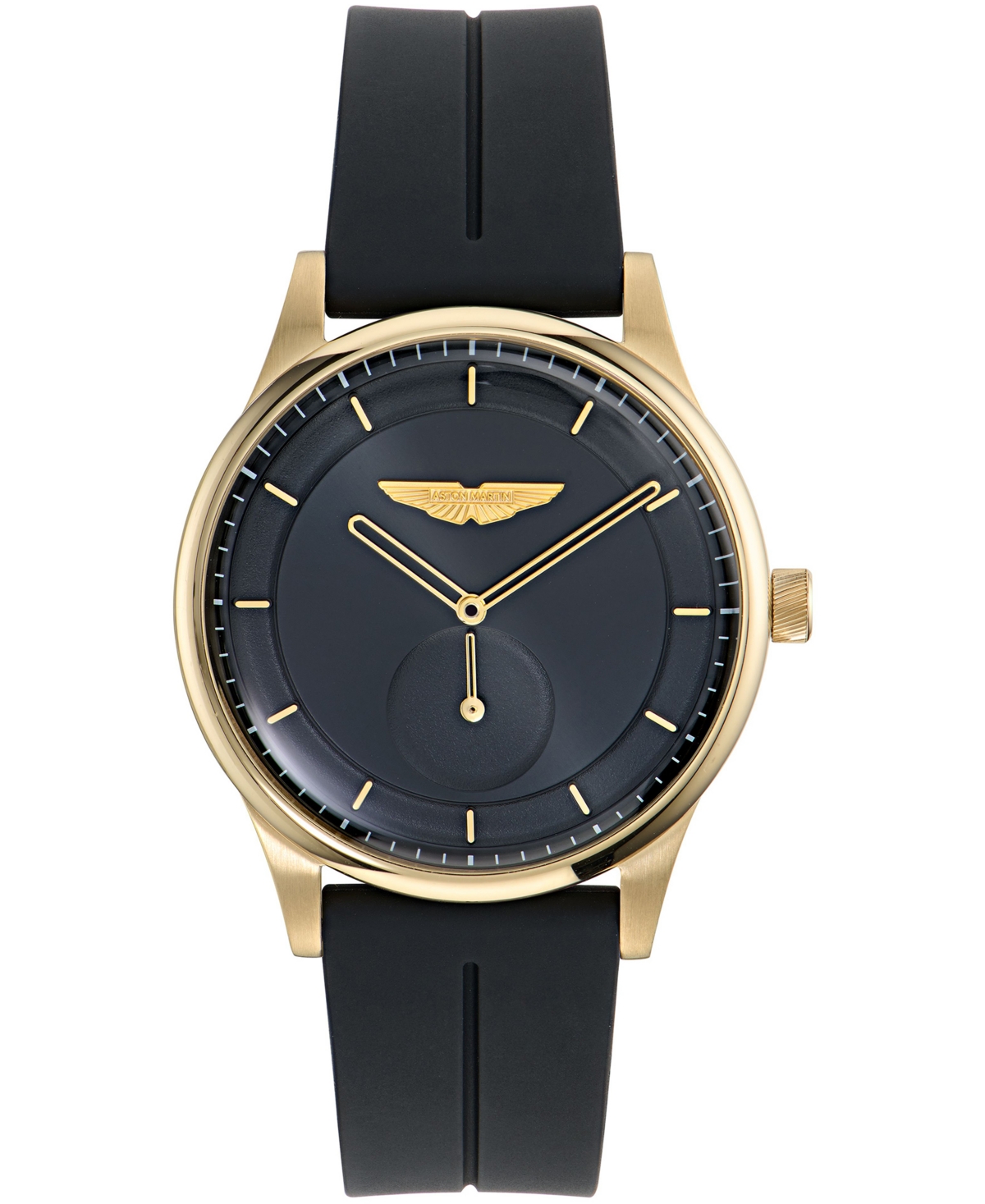 Click here for Aston Martin Mens Quartz Three-Hand Round Black Si... prices