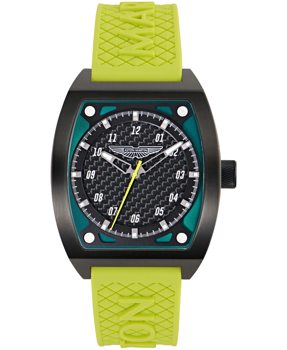 Click here for Aston Martin Mens Quartz Three-Hand Light Green Si... prices