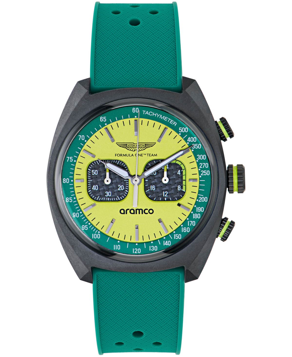 Click here for Aston Martin Mens Quartz Three-Hand Round Green Si... prices