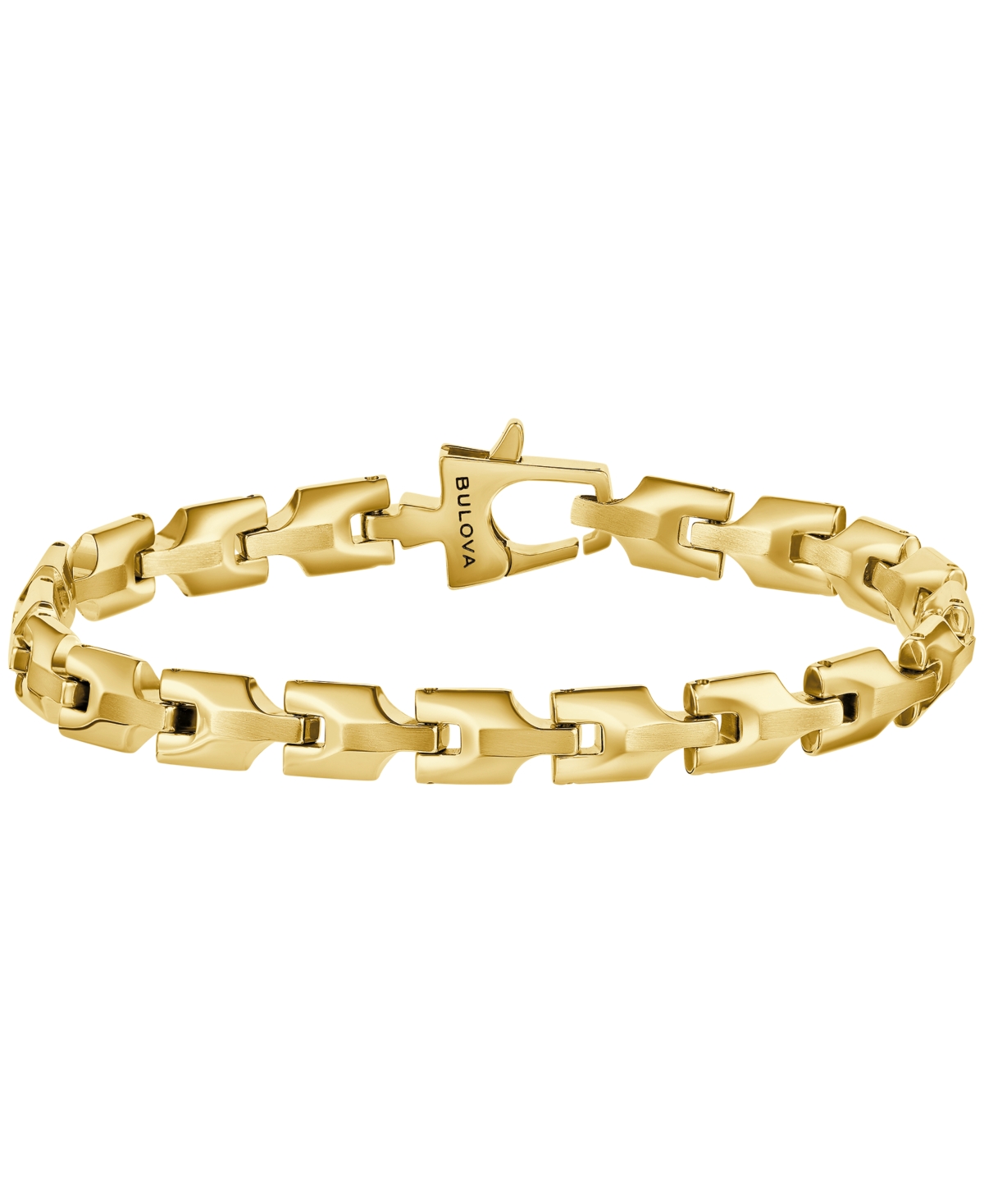 Click here for Bulova Jewelry Mens Bulova Link Bracelet - Gold prices
