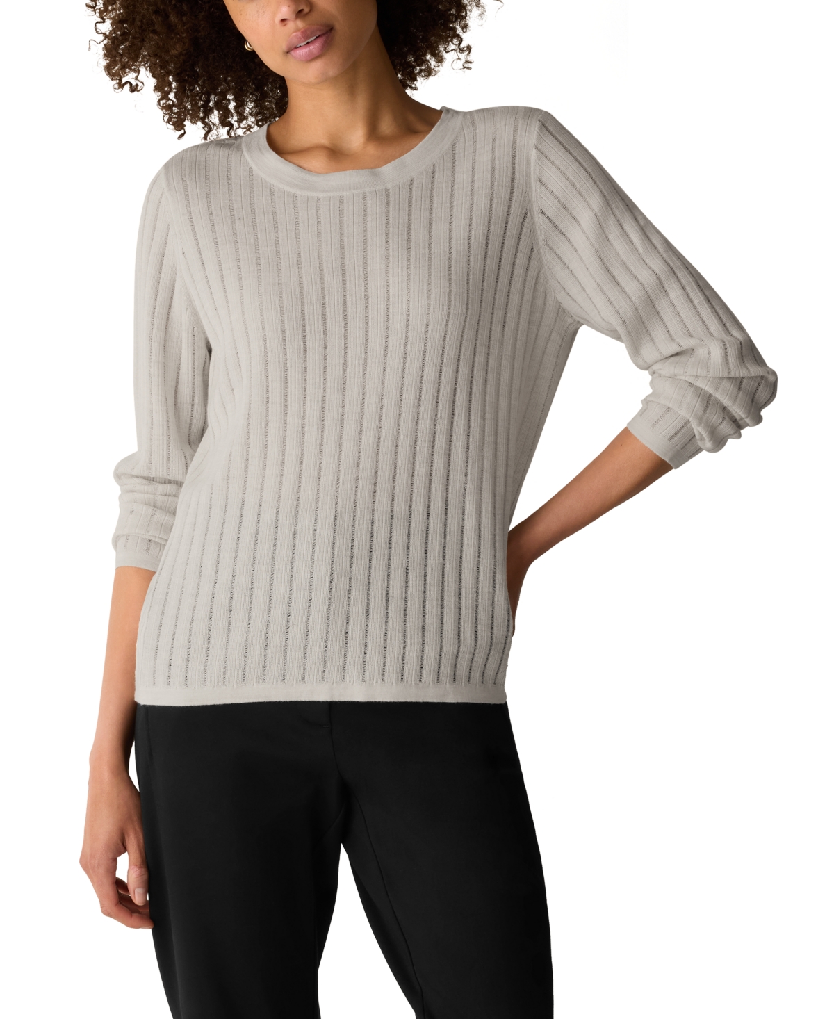 Click here for Eileen Fisher Womens Crewneck Long-Sleeve Merino W... prices