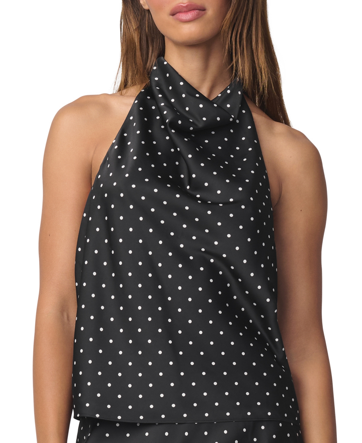 Click here for Joes Jeans Womens Ines Polka-Dot Draped Halter Top... prices