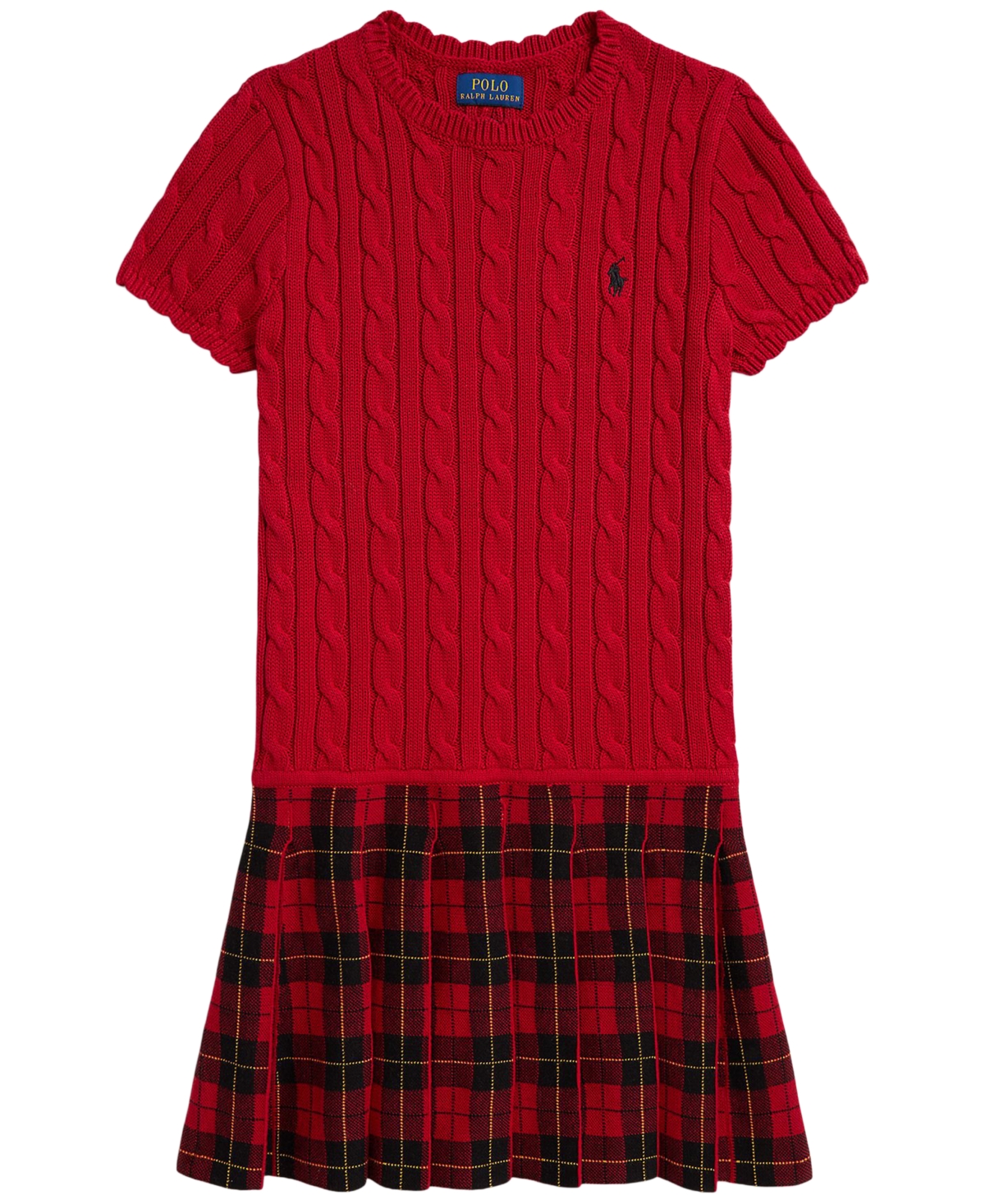 Click here for Polo Ralph Lauren Girls 7-16 Plaid-Skirt Sweater D... prices