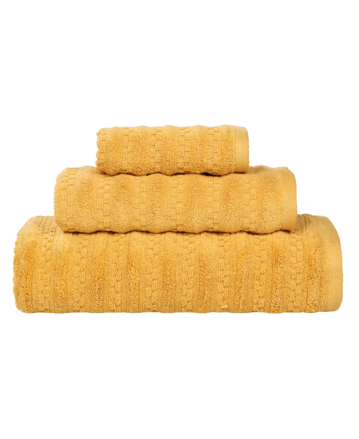 Click here for Superior Zuma Cotton 3-Piece Towel Set - Gold prices