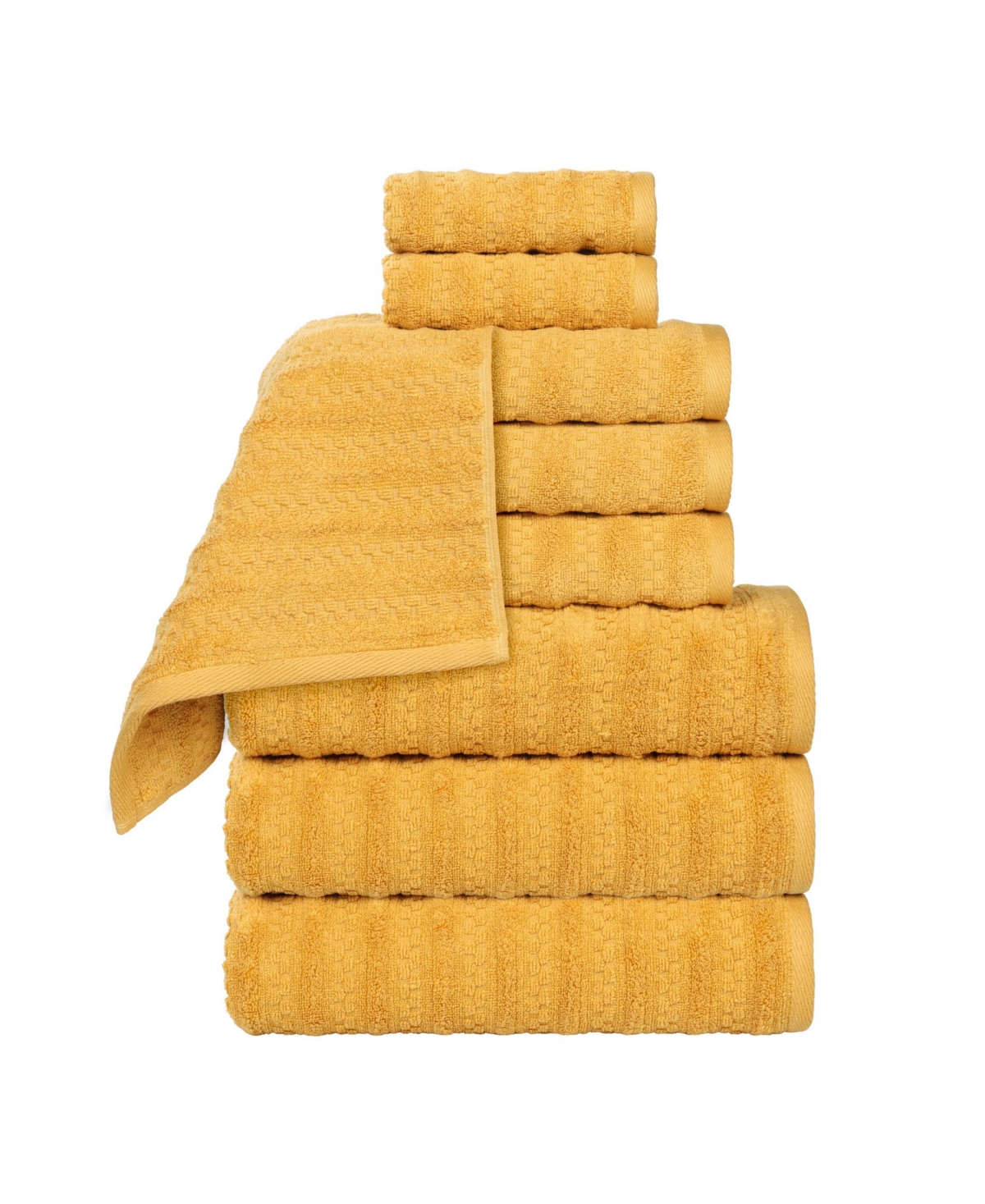 Click here for Superior Zuma Cotton 9-Piece Towel Set - Gold prices