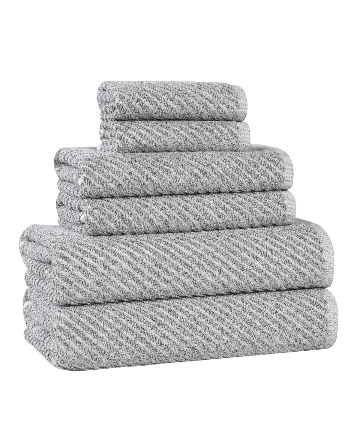 Click here for Superior Amelia Cotton 6-Piece Towel Set - Charcoa... prices