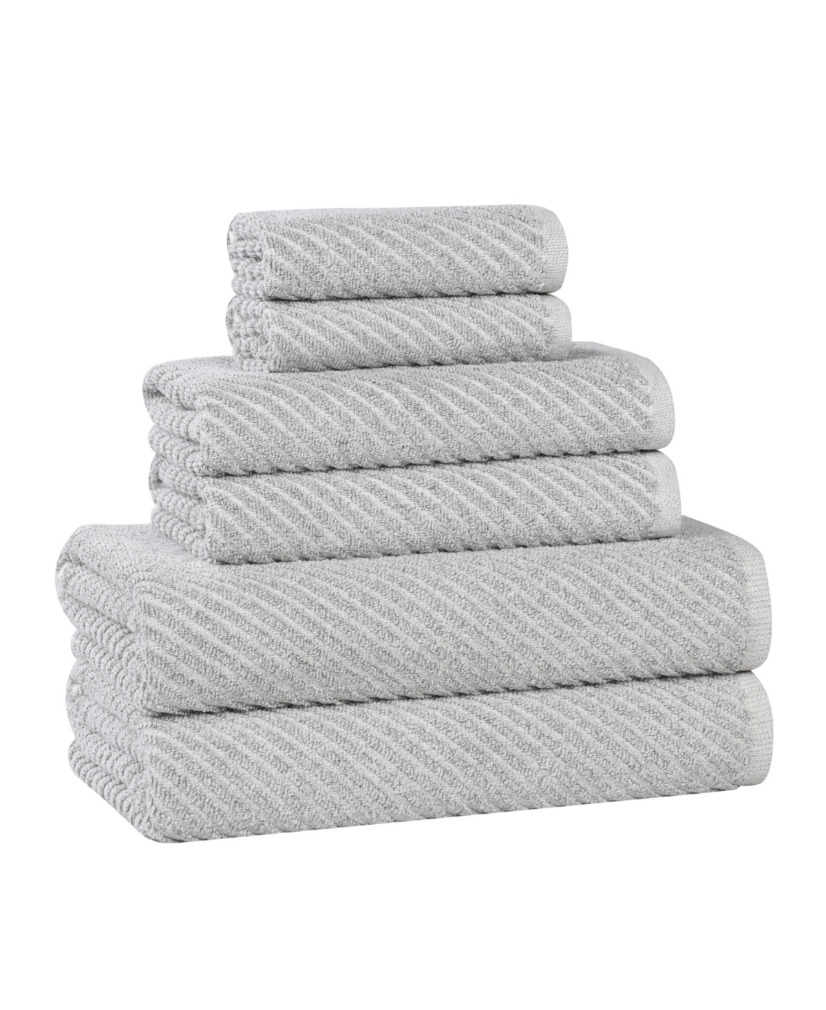 Click here for Superior Amelia Cotton 6-Piece Towel Set - Platinu... prices