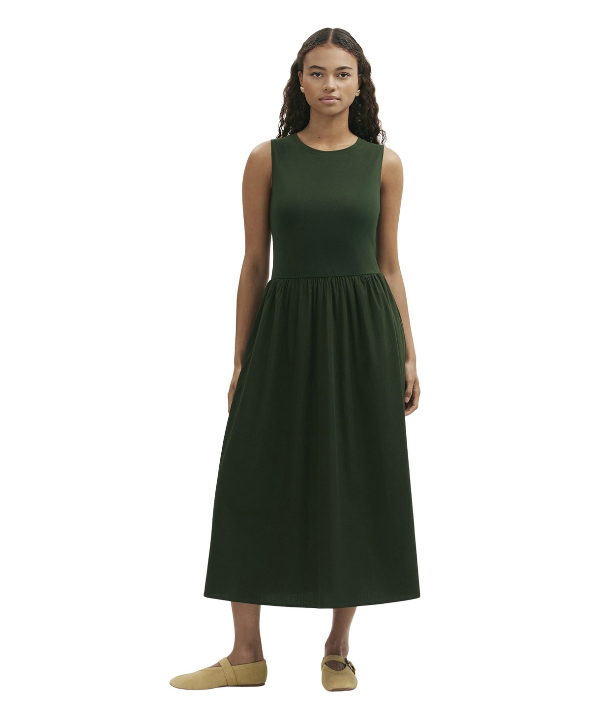 Click here for Finery London Womens Georgie Cotton Sleeveless Mid... prices