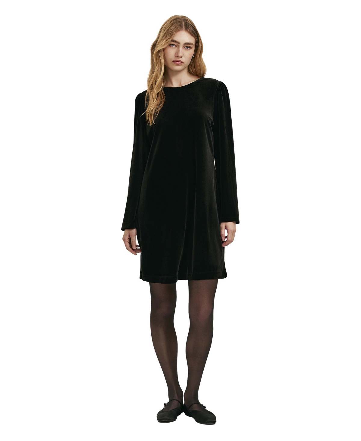 Click here for Finery London Womens Hattie Velvet Round Neck Shor... prices