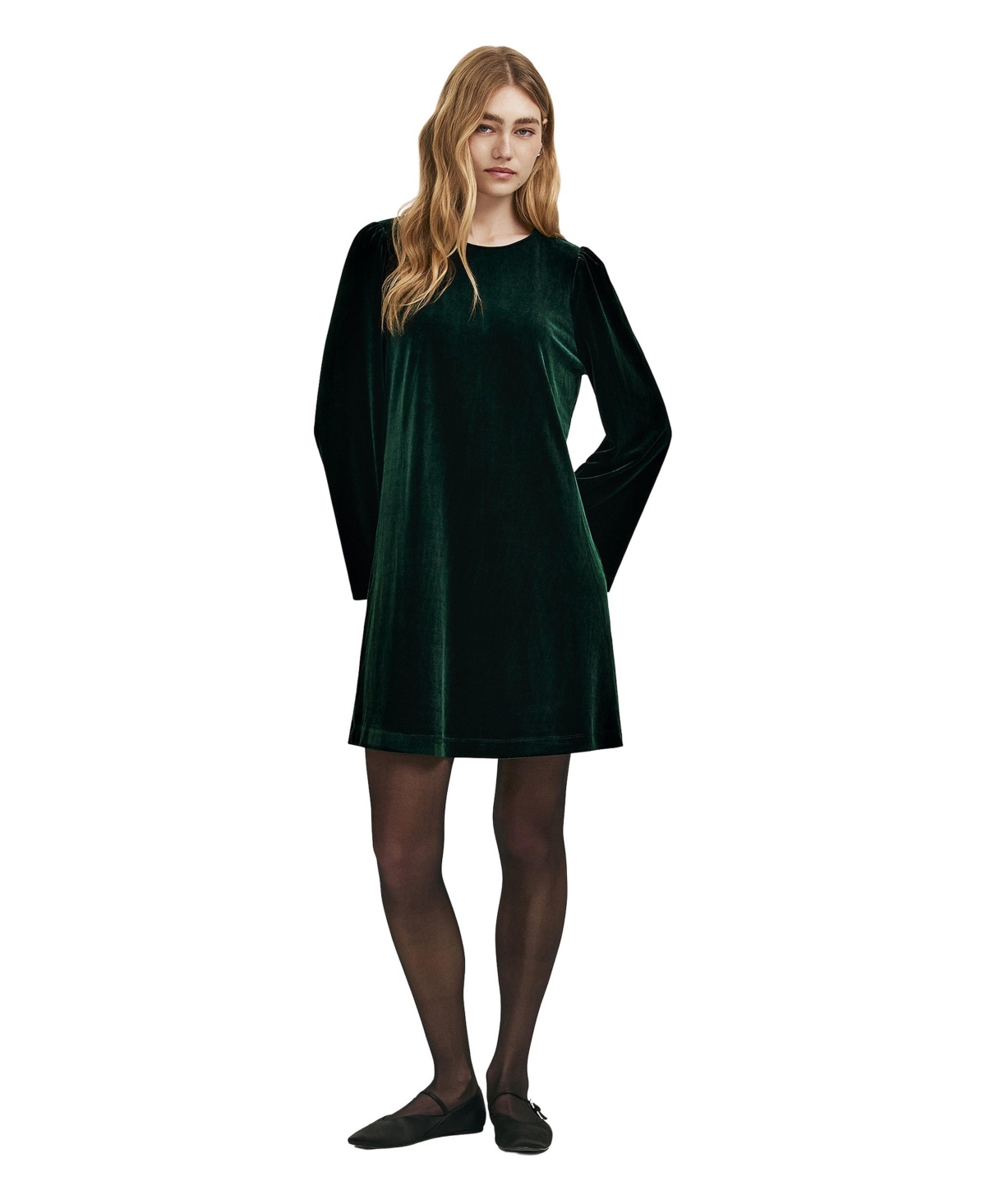 Click here for Finery London Womens Hattie Velvet Round Neck Shor... prices