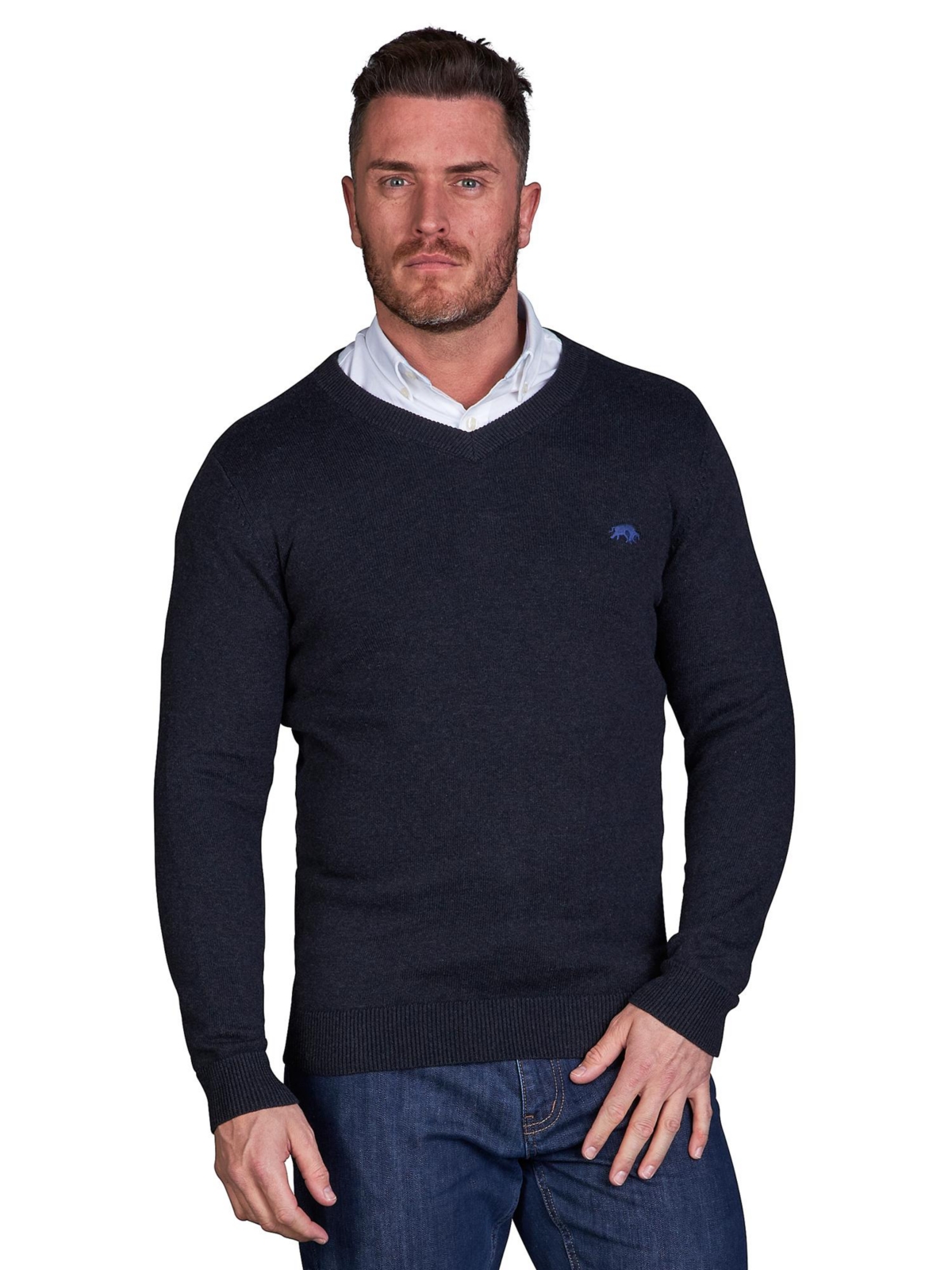 Click here for Raging Bull Mens Classic V-Neck Sweater - Black prices