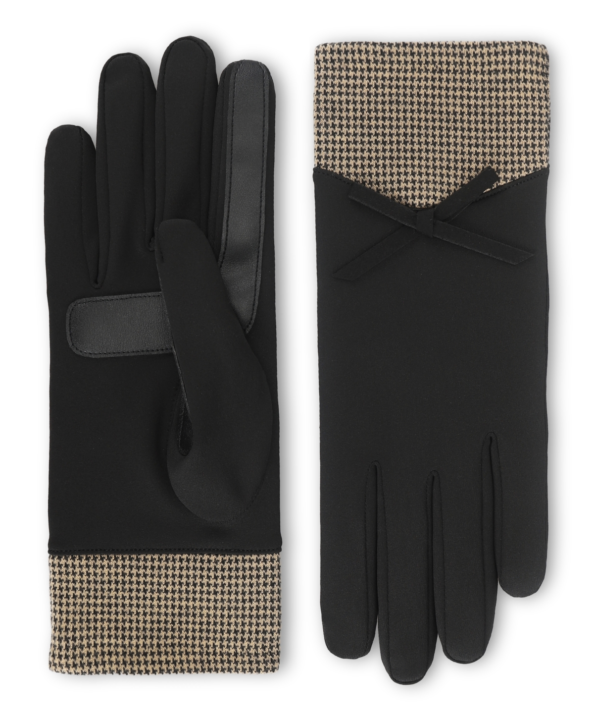 Click here for Isotoner Signature Houndstooth Cuff Spandex Gloves... prices