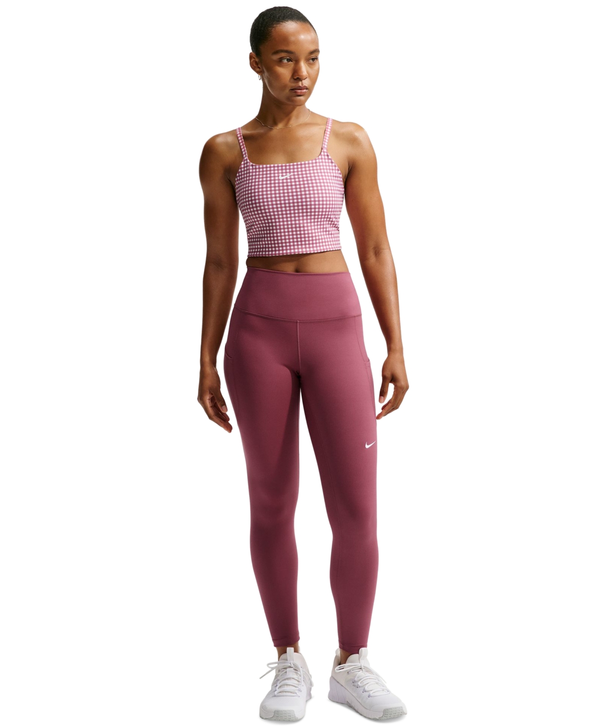 Click here for Nike Womens One High-Waist 7/8-Leggings - Pink Smo... prices