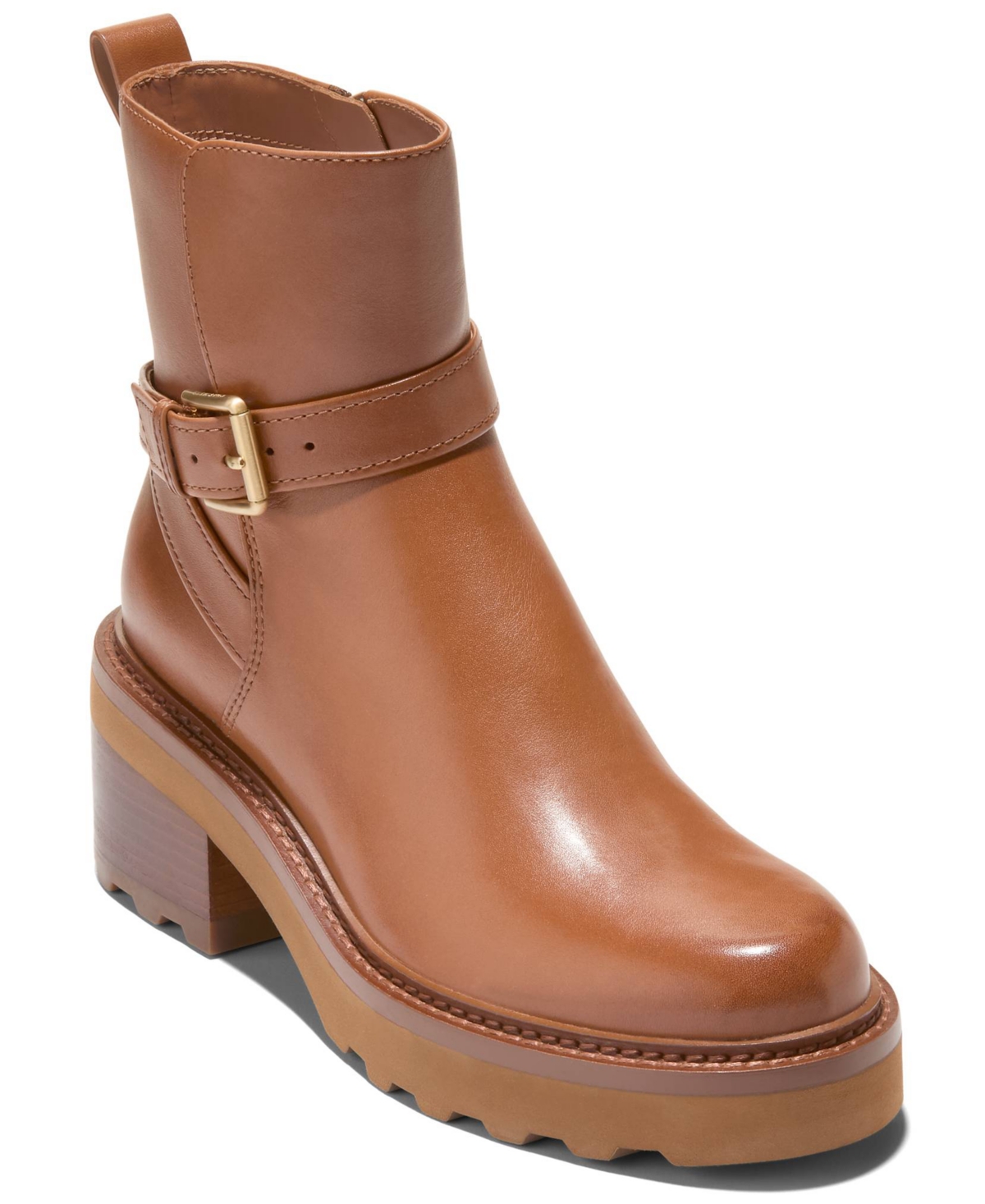 Click here for Cole Haan Womens Solene Lug Buckle Bootie - Britis... prices