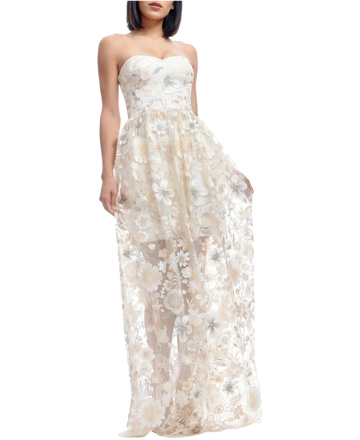 Click here for Dress The Population Womens Audrina Strapless Swee... prices