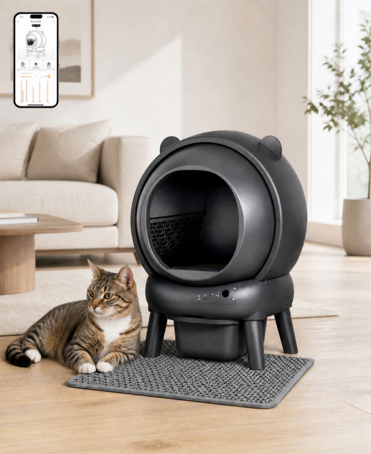 Click here for Cumrige Self-Cleaning Cat Litter Box Smart Automat... prices