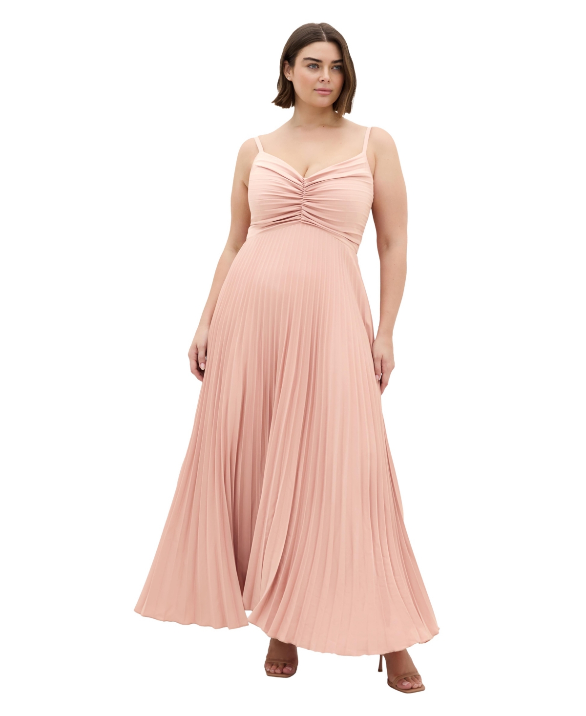 Click here for City Chic Plus Size Ariana Pleated Maxi Dress - Vi... prices