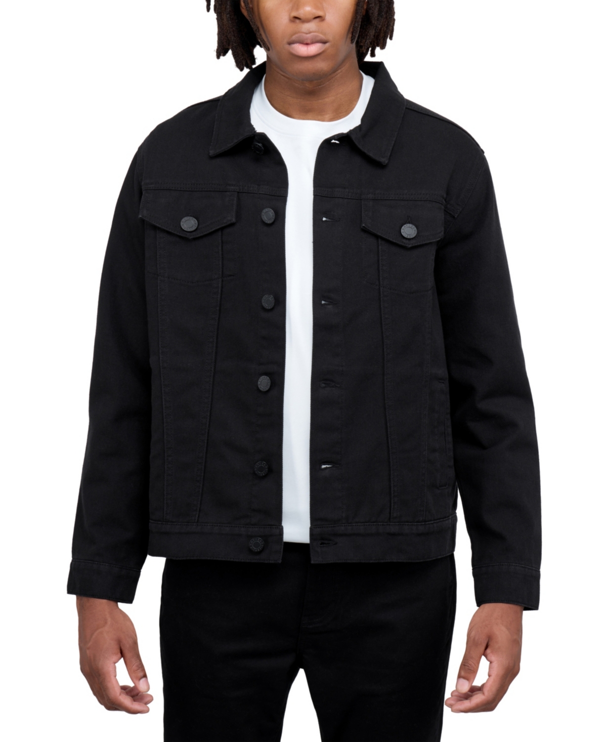 Click here for X-Ray Mens Denim Jacket - Jet black prices
