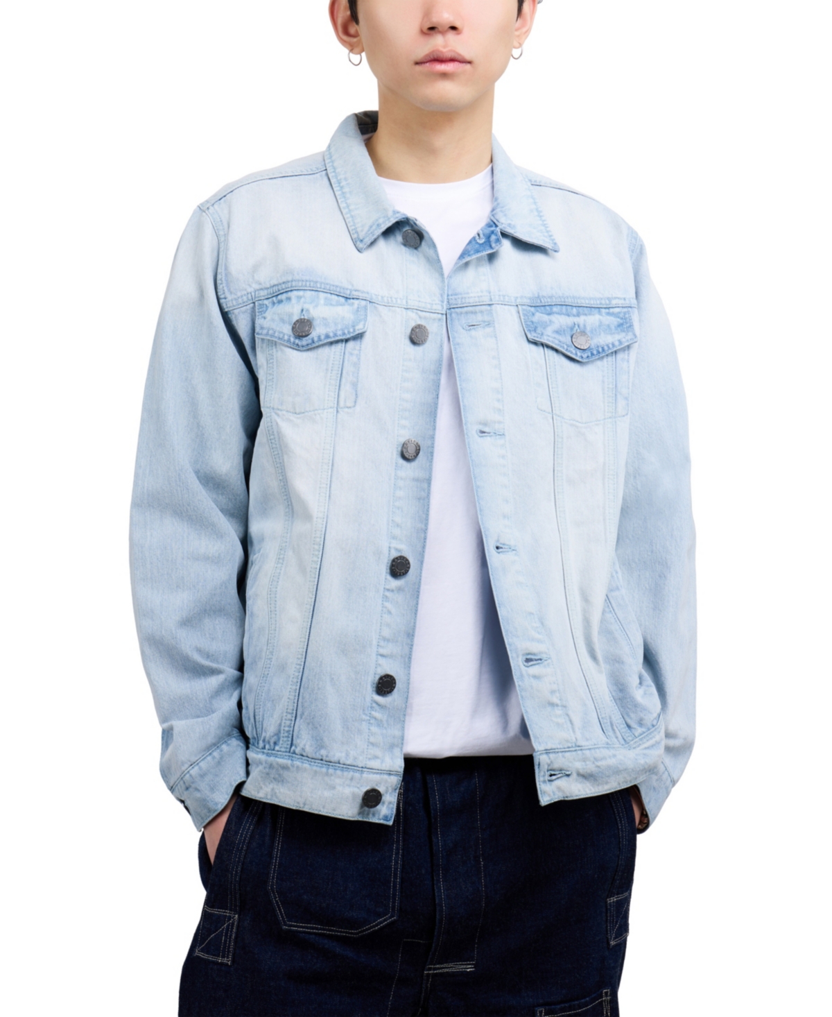 Click here for X-Ray Mens Denim Jacket - Bleach wash prices