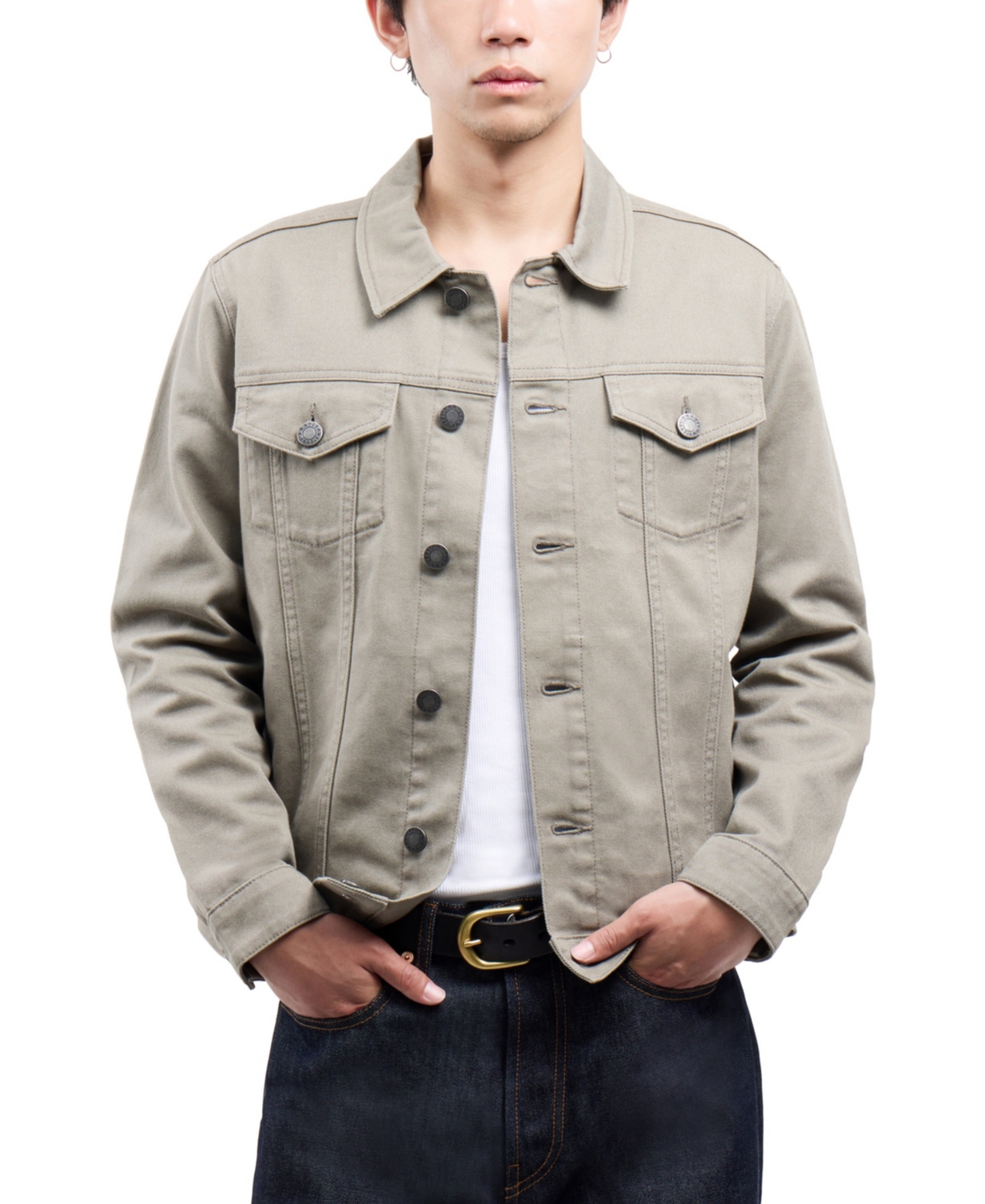 Click here for X-Ray Mens Denim Jacket - Sage prices