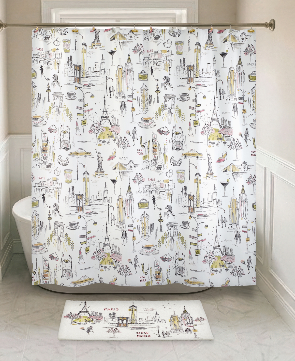 Click here for Nicole Miller City Girl 13-Piece Shower Curtain Se... prices
