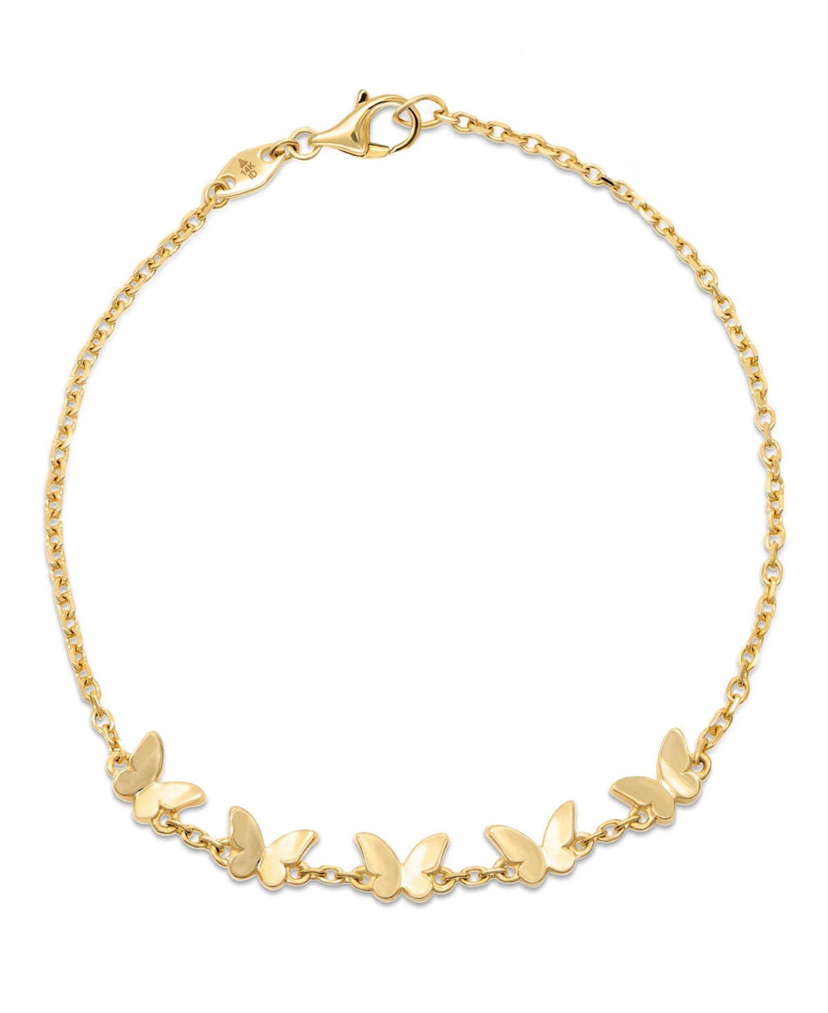 Click here for Devata Butterfly Chain Bracelet in 14K Gold - Gold prices