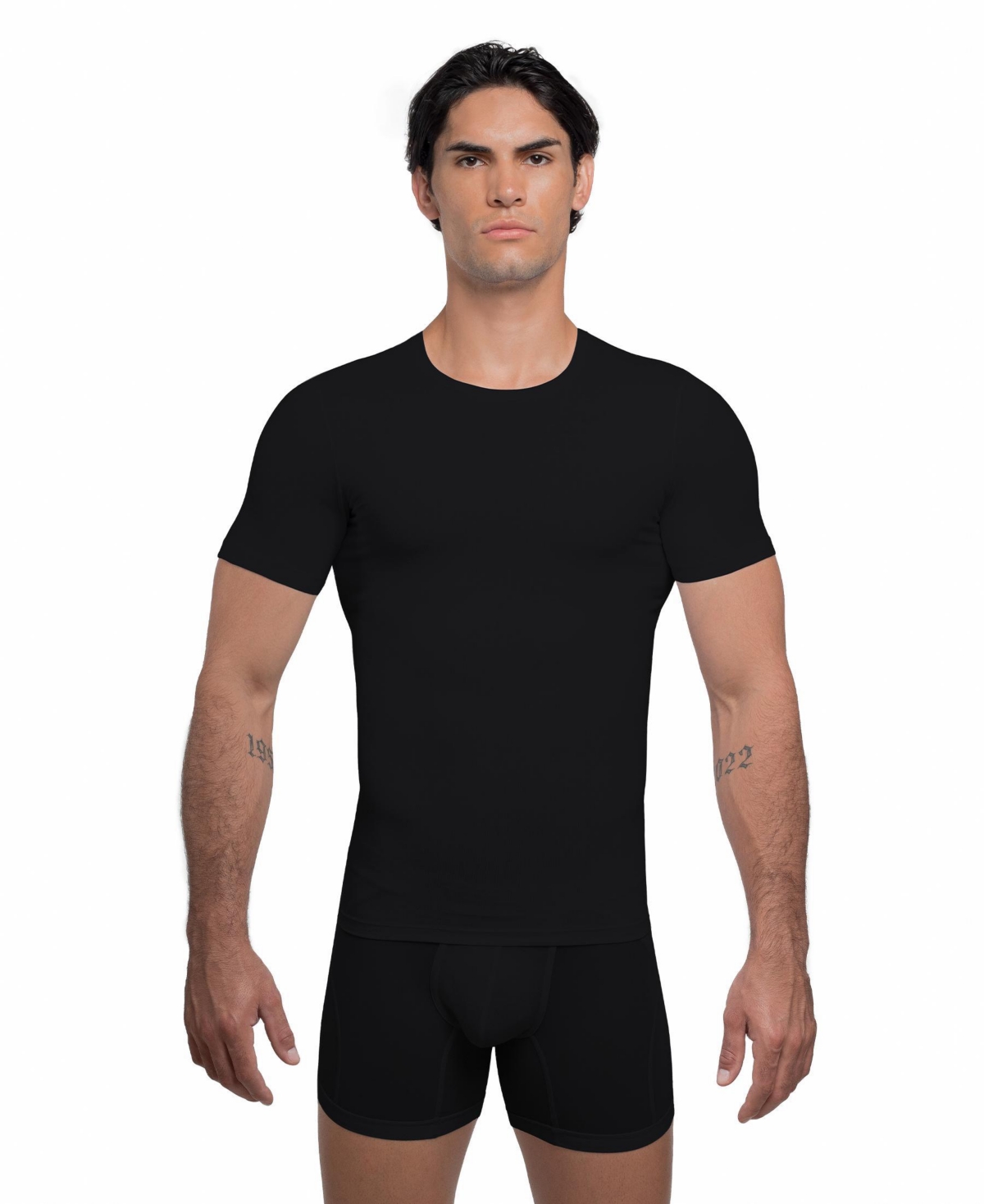 Click here for Rounderbum Mens Cotton Compression Crew Neck T-Shi... prices