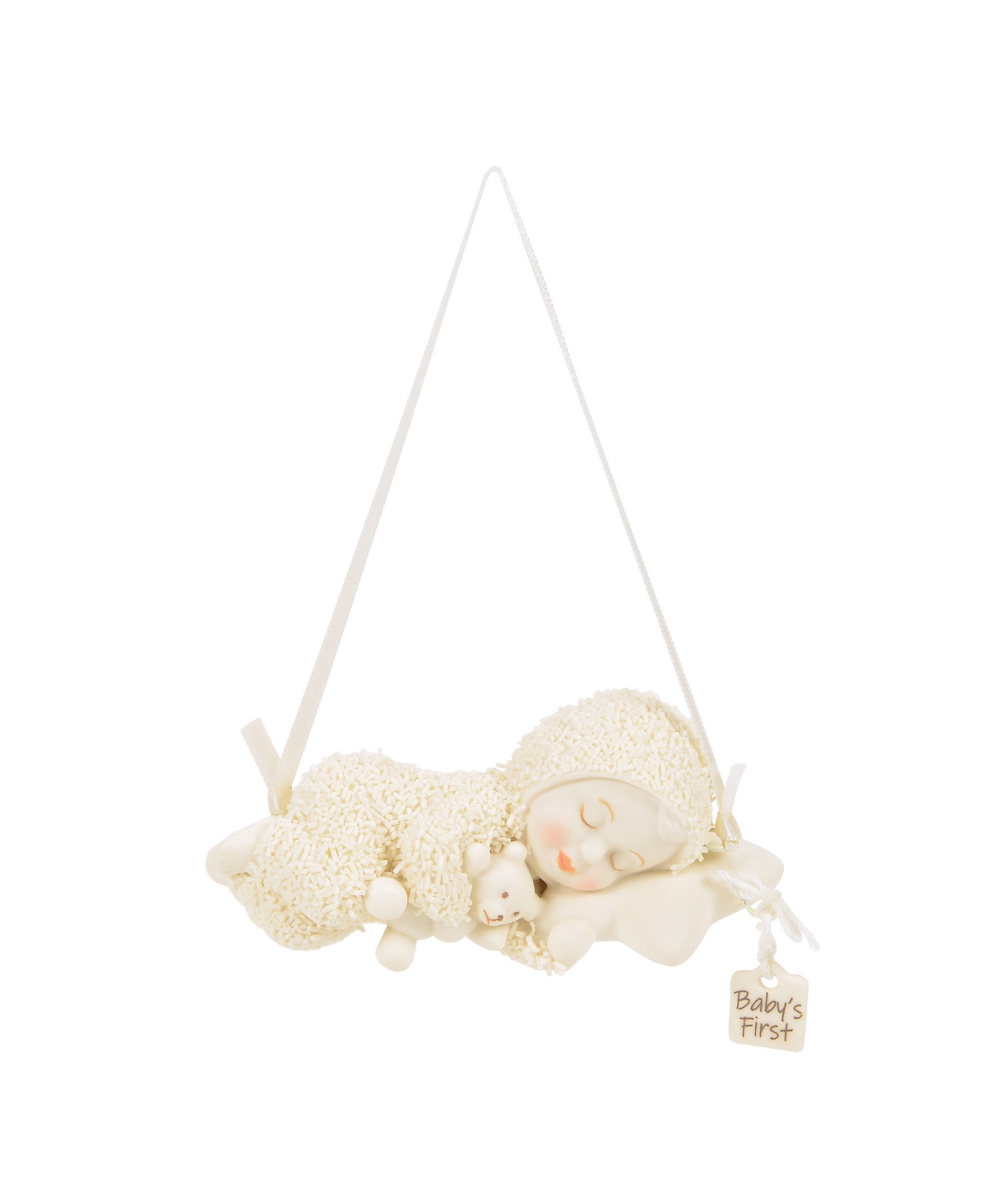 Click here for Department 56 Snowbabies Babys First Ornament - Iv... prices