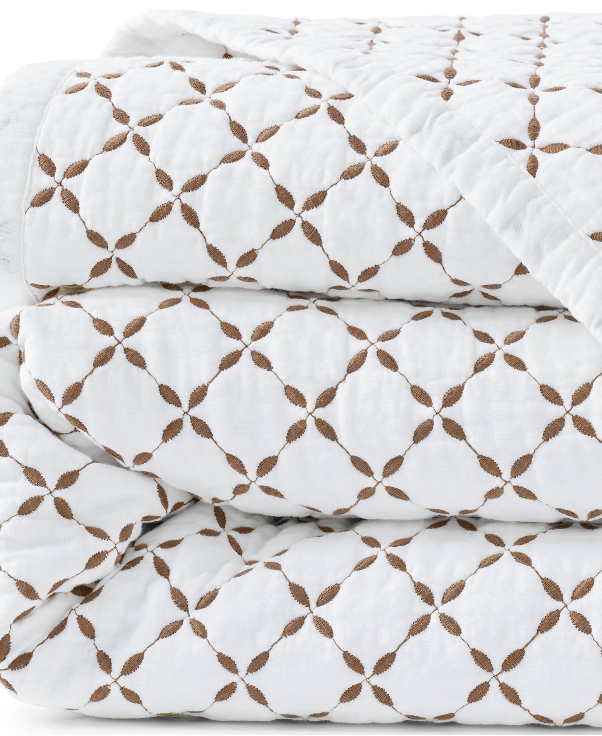 Click here for Lands End Embroidered Diamond Double Voile Quilt -... prices