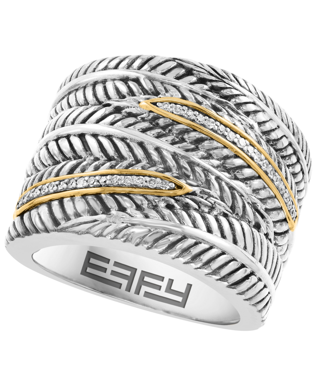 Click here for Effy Collection Diamond Ring (1/10 ct. t.w.) in St... prices