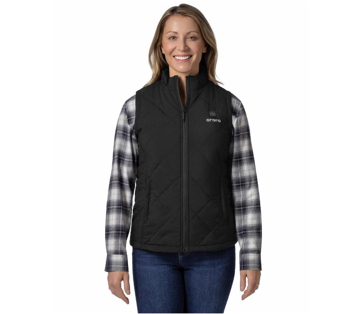 Click here for ororo Womens Heated Quilted Vest - Black prices