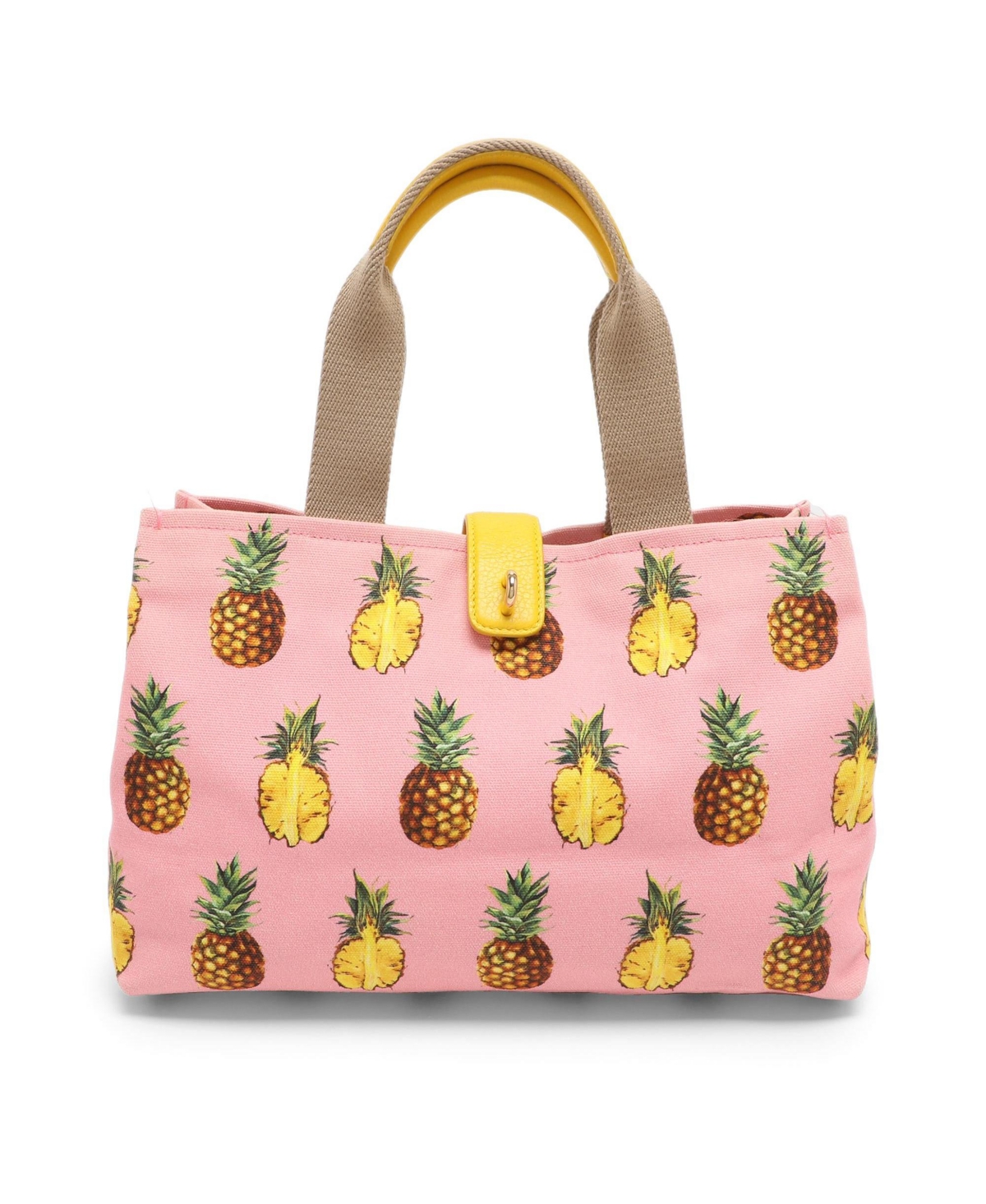 Click here for Pre-Owned Dolce & Gabbana Pineapple Print Canvas T... prices