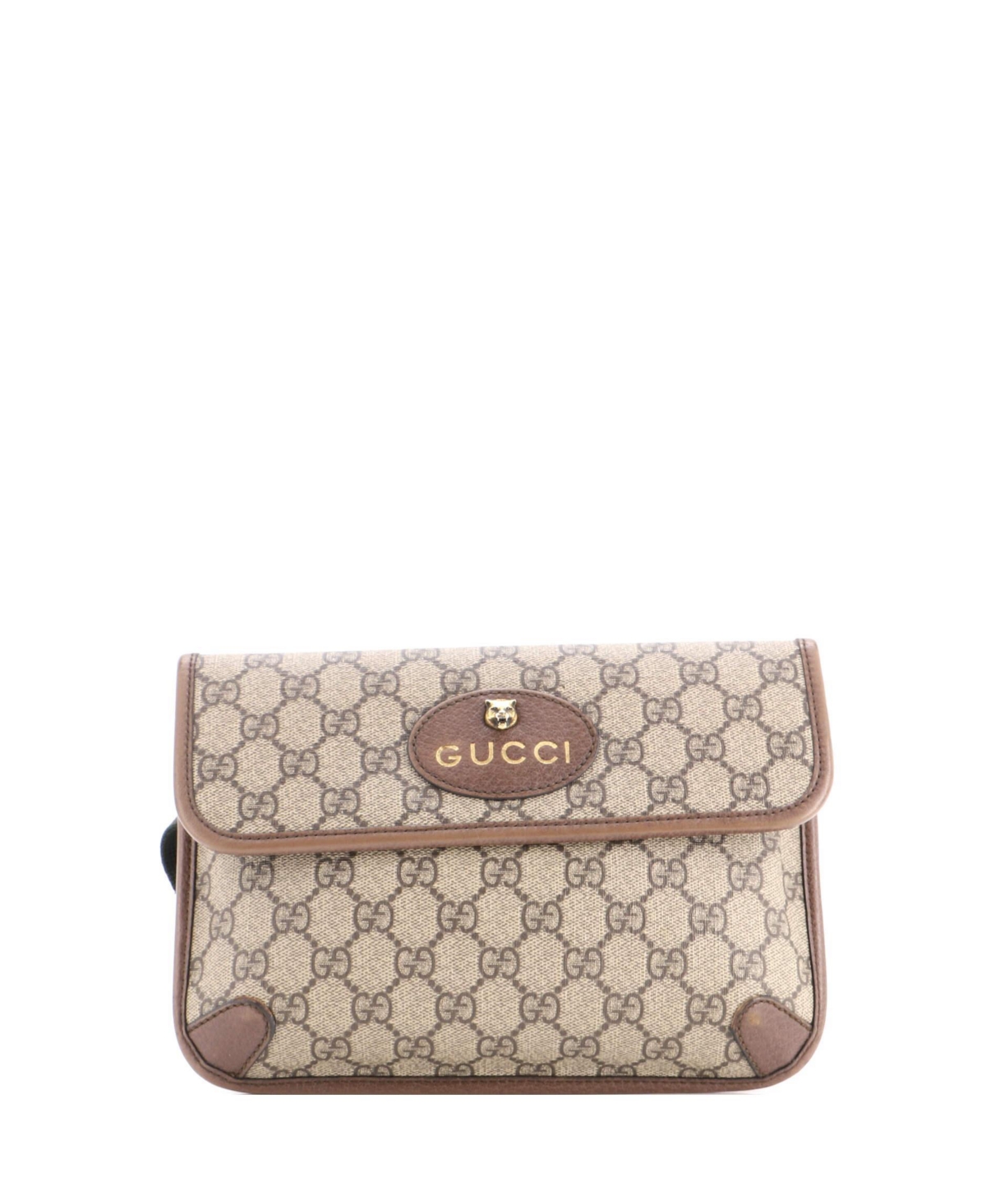 Click here for Pre-Owned Gucci Neo Vintage Flap Belt Bag Gg Coate... prices