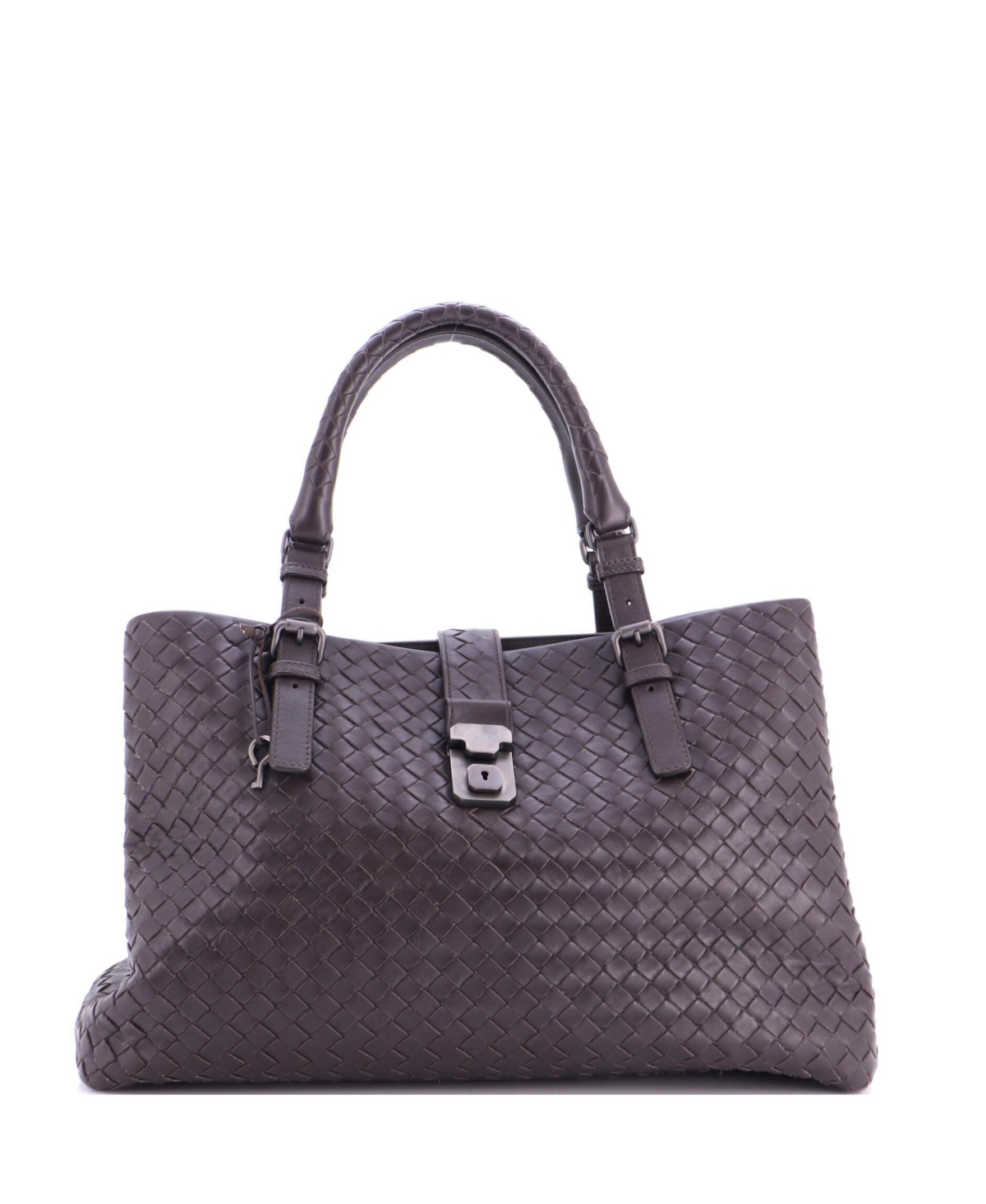 Click here for Pre-Owned Bottega Veneta Medium Roma Bag Intreccia... prices