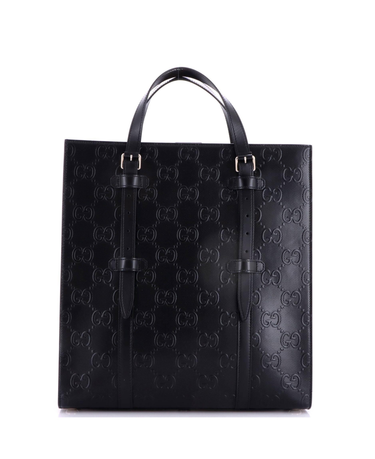 Click here for Pre-Owned Gucci Medium Tote Bag Gg Embossed Perfor... prices