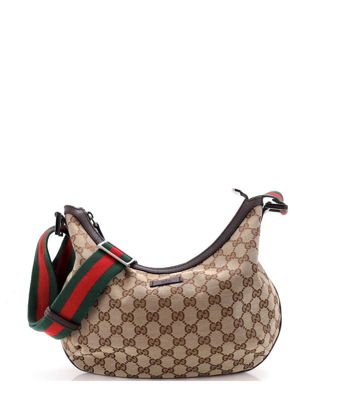 Click here for Pre-Owned Gucci Medium Saddle Zip Messenger Bag Gg... prices