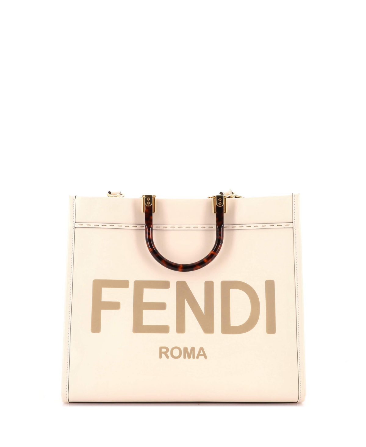 Click here for Pre-Owned Fendi Medium Sunshine Shopper Tote Leath... prices