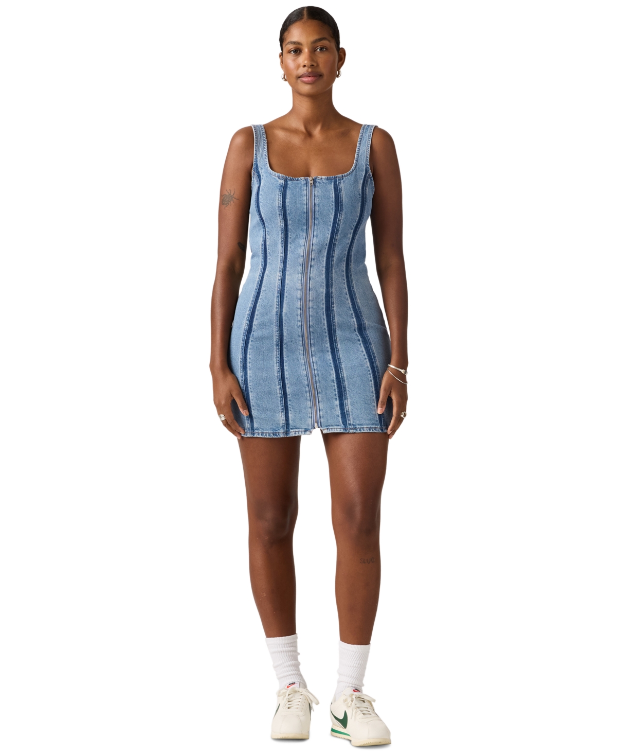 Click here for Levis Womens Seamed Figure Hugging Slim Fit Square... prices