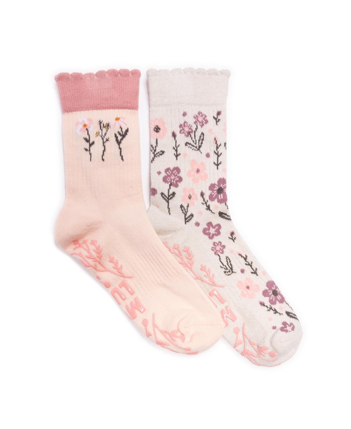 Click here for Muk Luks Womens Studio Socks 2 Pair Pack Crew Cott... prices
