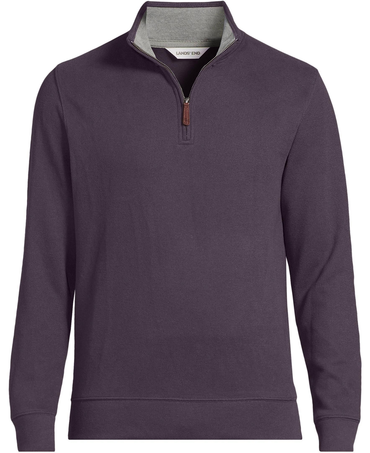 Click here for Lands End Mens Bedford Rib Quarter Zip Sweater - B... prices