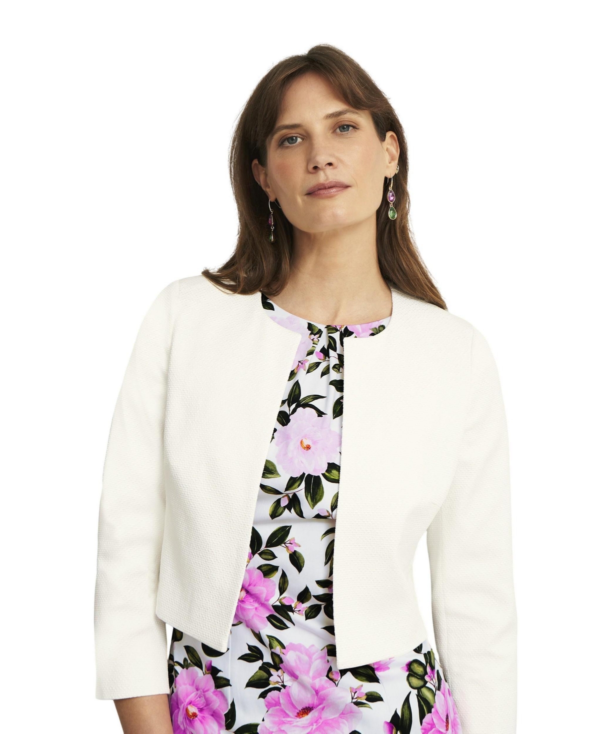 Click here for Hobbs London Womens Elize Cropped 3/4 Sleeve Occas... prices