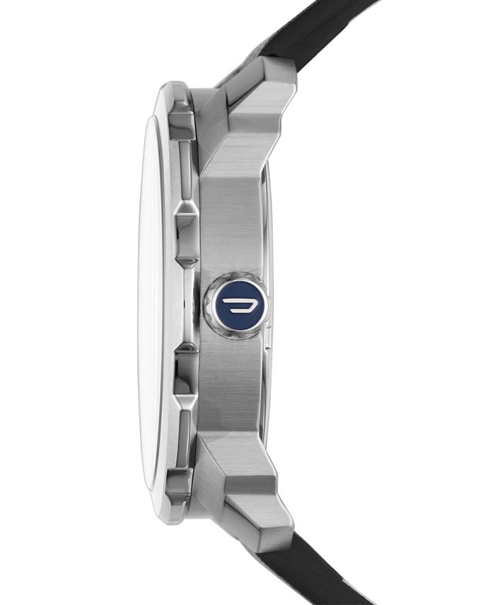 Diesel Men's Machinus NSBB Dark Brown Leather Strap Watch 46mm DZ1787 ...