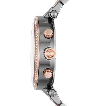 Michael Kors Women's Chronograph Parker Two-Tone Stainless Steel ...