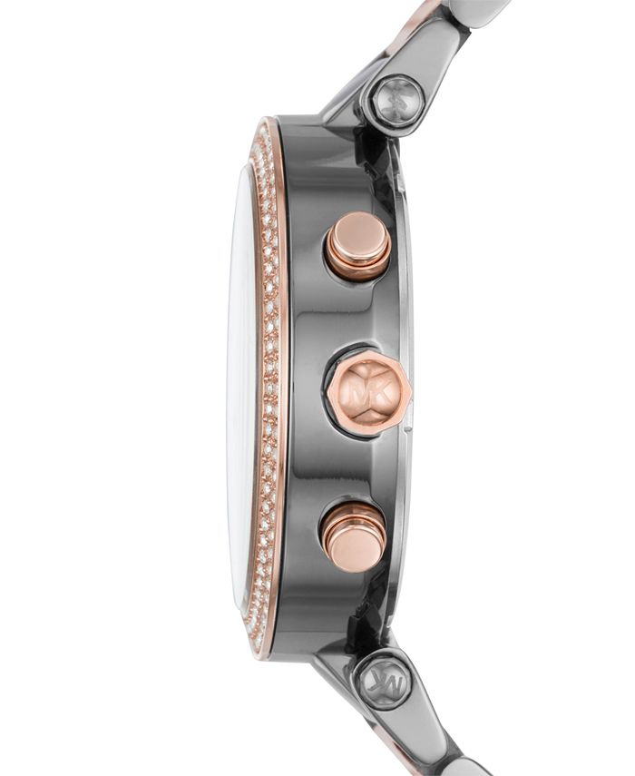Michael Kors Women's Chronograph Parker Two-Tone Stainless Steel ...
