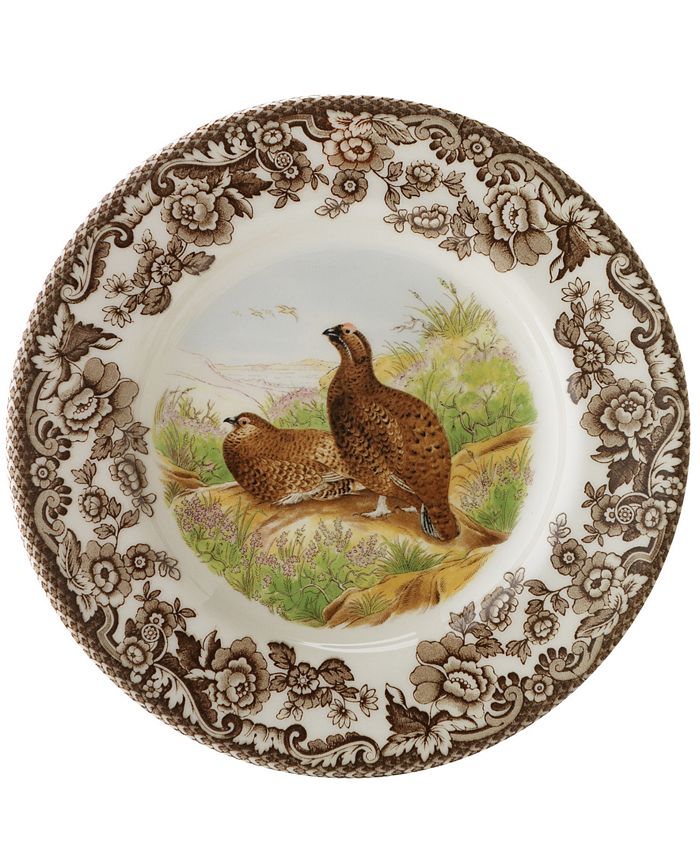 Spode "Woodland" Bird Canapé Plates, Set of 4 - Macy's