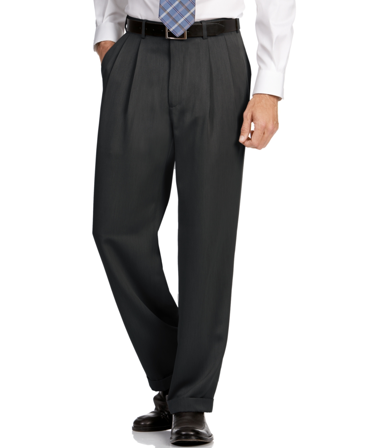 Click here for Perry Ellis Portfolio Classic Fit Double Pleat No... prices