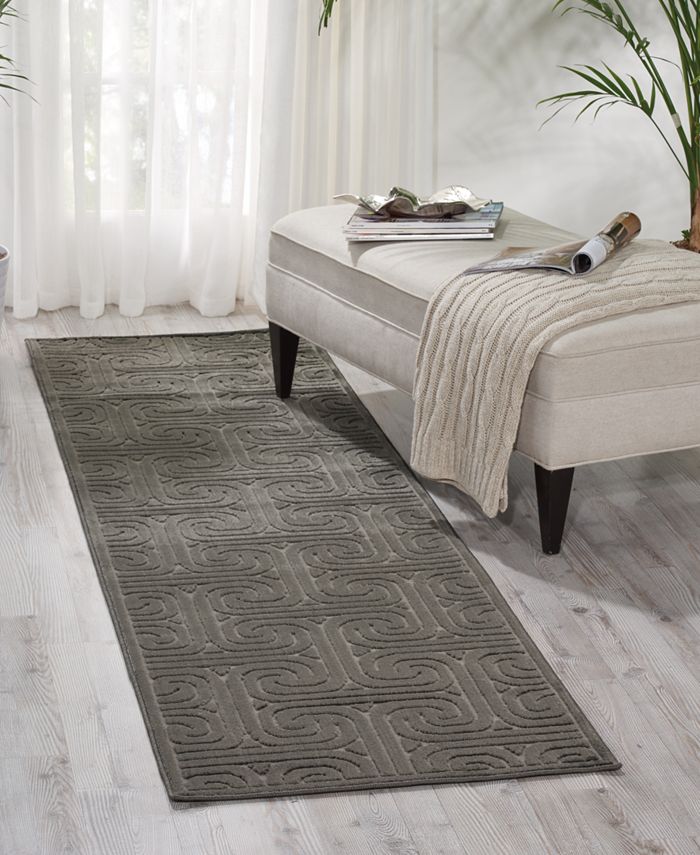 Kelly Ripa Home CLOSEOUT! Interlock KRH20 Dark Grey 2'3'' x 8' Runner ...