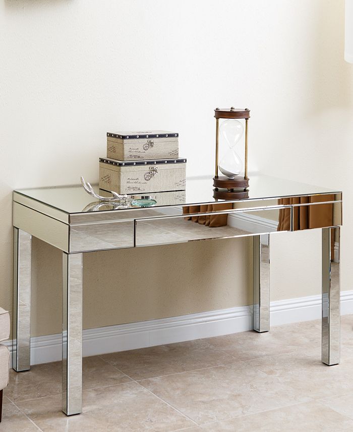 Abbyson Living CLOSEOUT! Gavyn Mirrored Desk, Quick Ship - Macy's