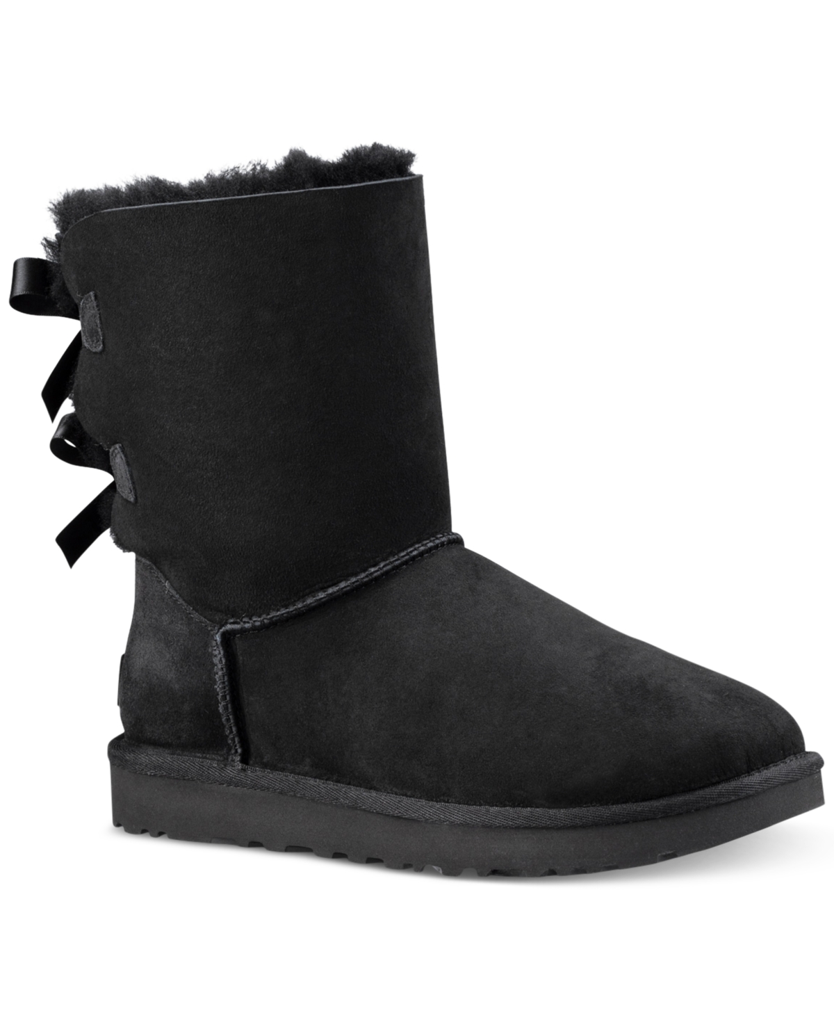 Click here for Ugg Womens Bailey Bow Ii Boots - Black prices